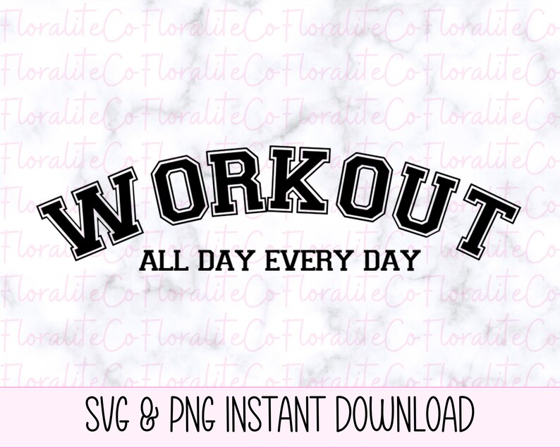 Workout SVG Gym SVG Fitness SVG Exercise Svg Motivational - Etsy