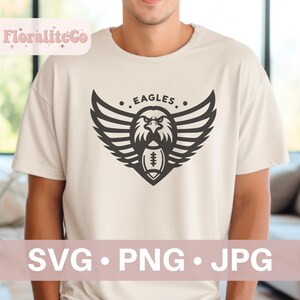 Eagles Mascot SVG Bundle, Eagles School Spirit Svg, Football Sports ...