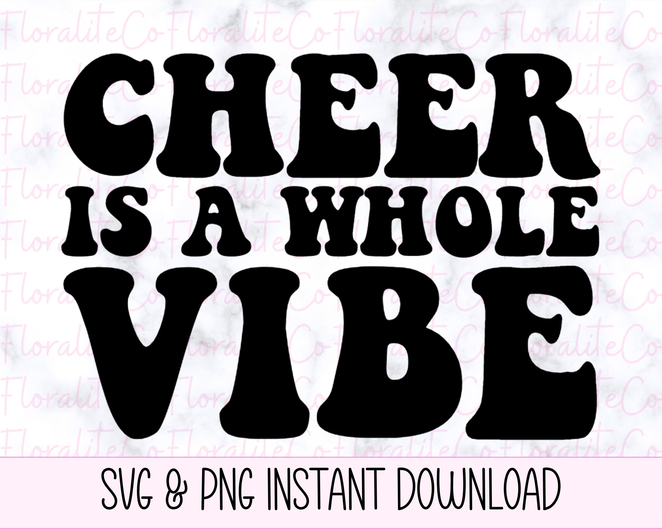 Cheer is a Whole Vibe Svg Cheerleader Svg Weekends Coffee - Etsy