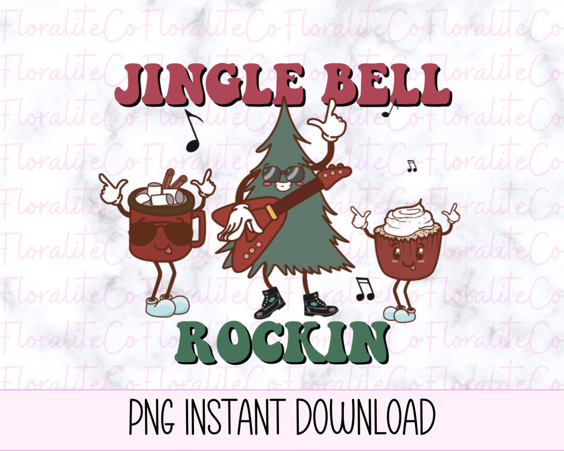 Jingle Bell Rockin Png Download Christmas Png Happy - Etsy