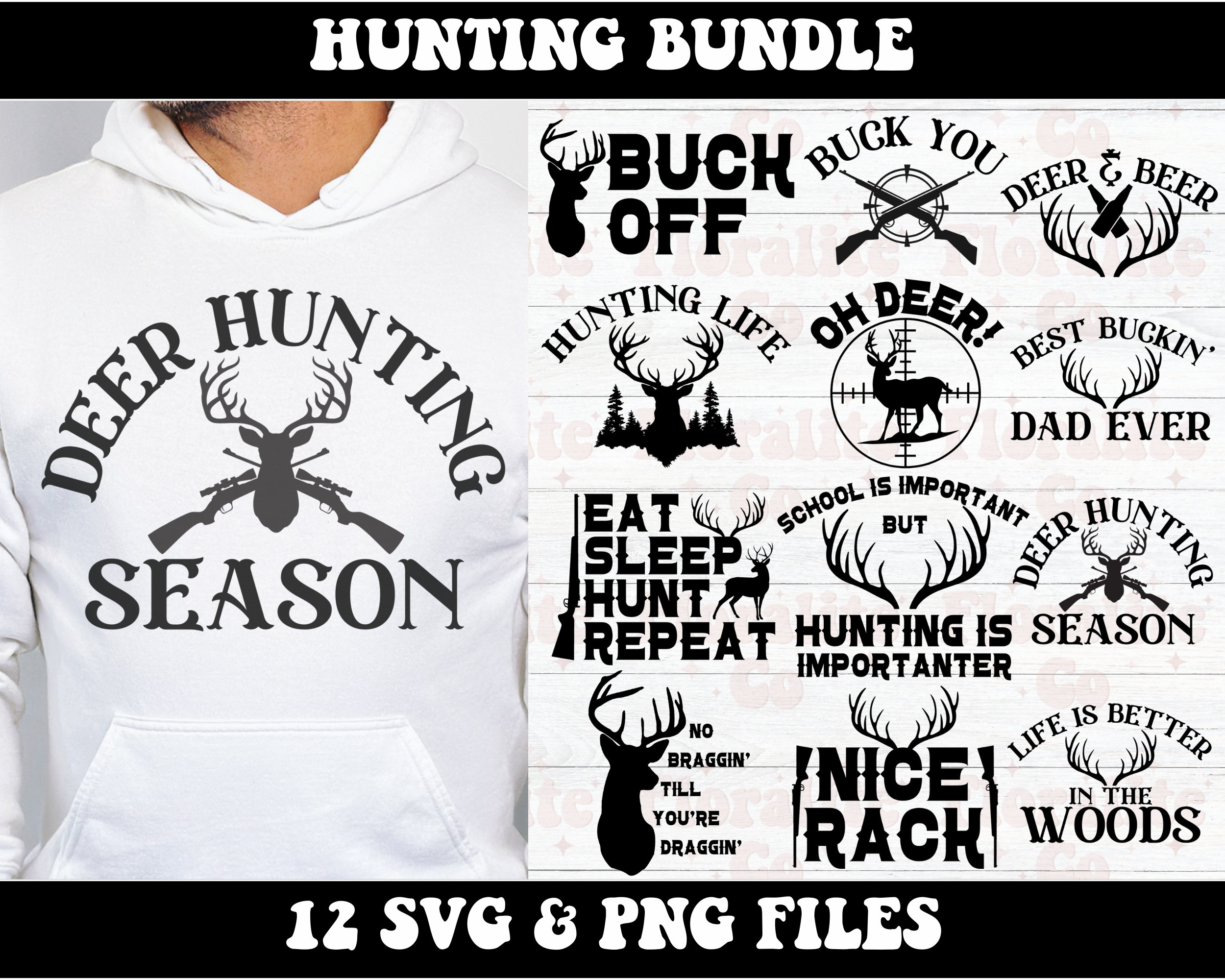 Hunting SVG Bundle, Deer Hunting Season SVG, Hunting Club Svg, Hunting ...