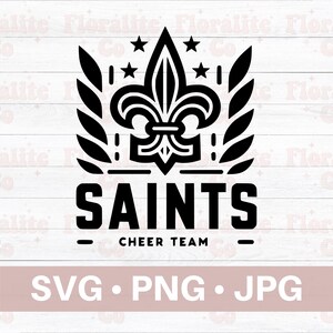 Saints Cheer Team SVG PNG, Saints Svg, Football Svg, Saints Football ...
