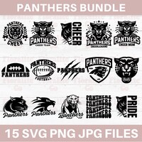 Panthers Svg - Etsy