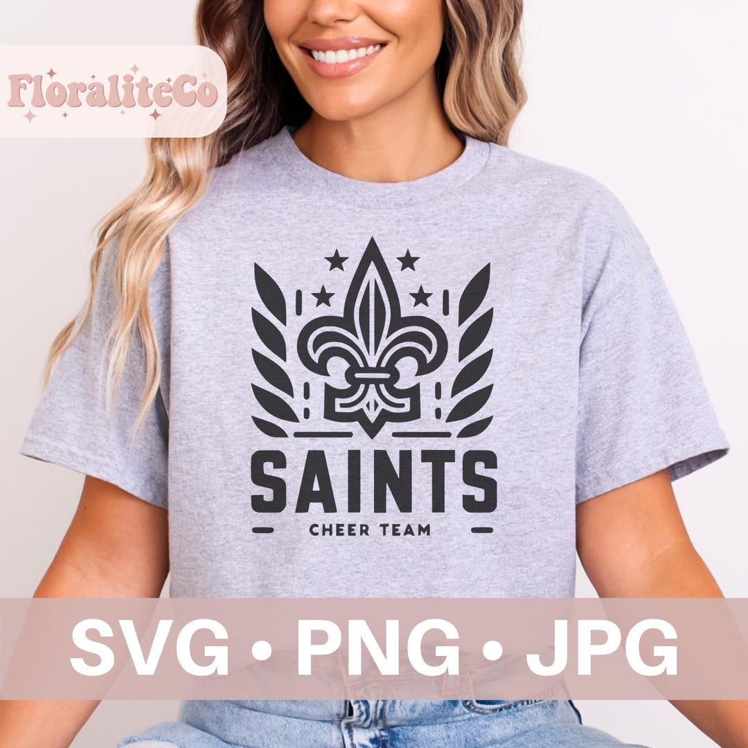 Saints Cheer Team SVG PNG, Saints Svg, Football Svg, Saints Football Shirt Svg, Saints ...
