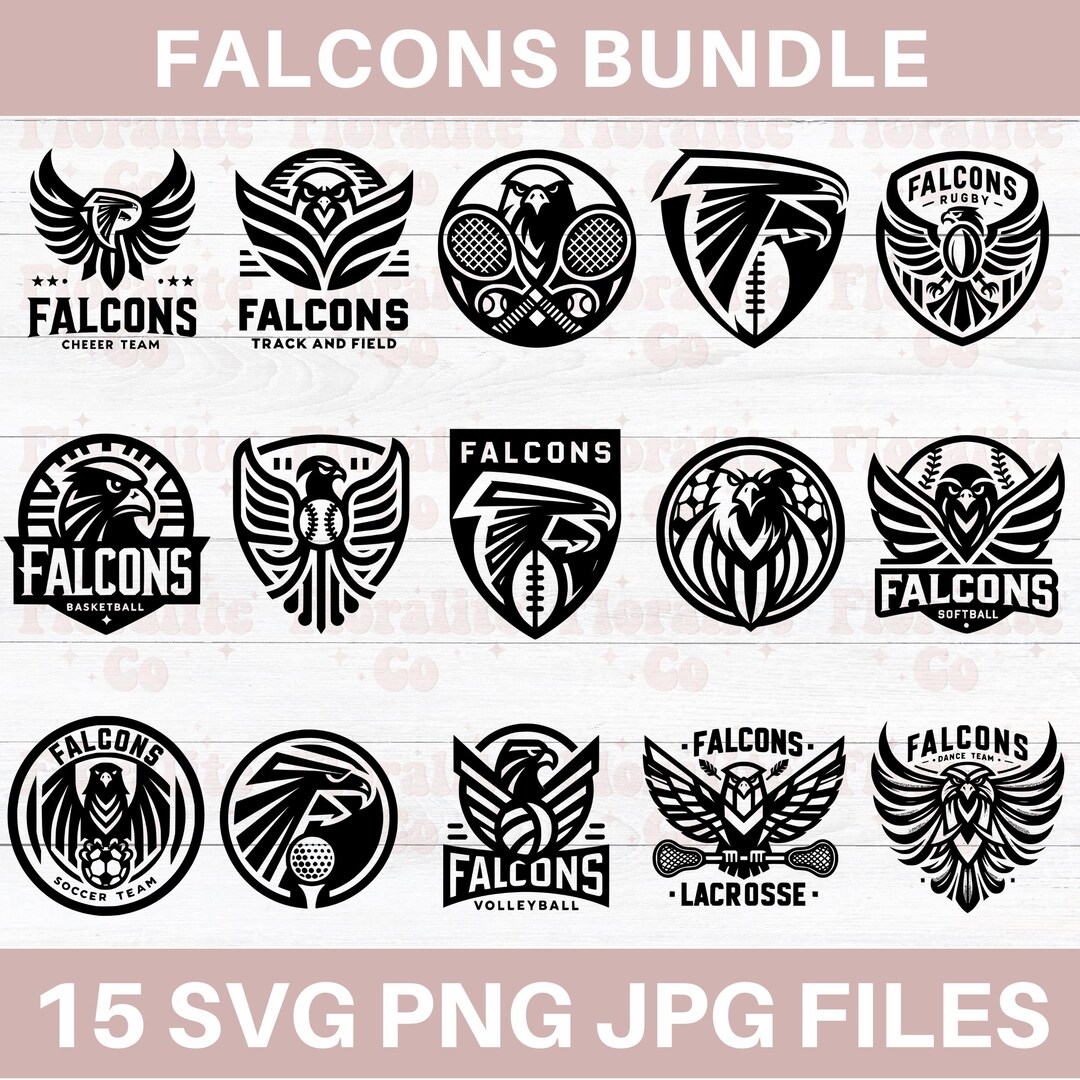 Falcons Svg Png Bundle, Falcons Shirt Svg, Go Falcons Svg Bundle ...