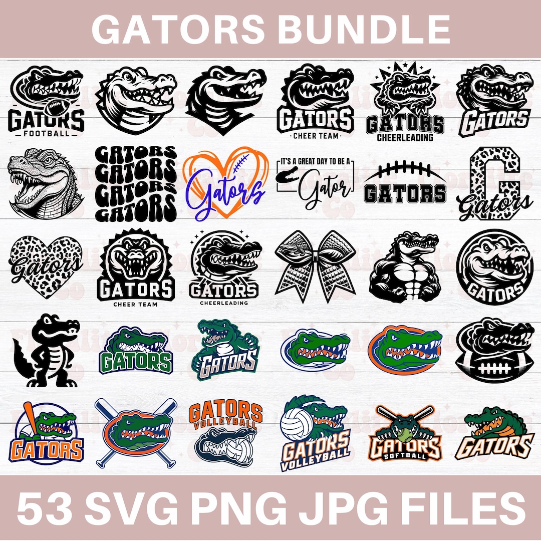 Gators Bundle Svg Png, Gator Svg, Gators Shirt Cut File, Gators Cheer ...