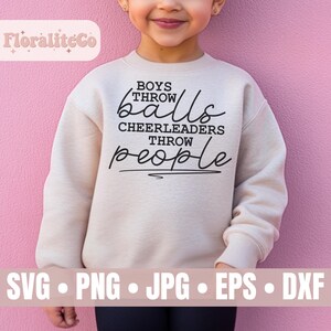 Cheerleaders Throw People, Funny Cheer Svg, Cheer Team Shirts, Cheer ...