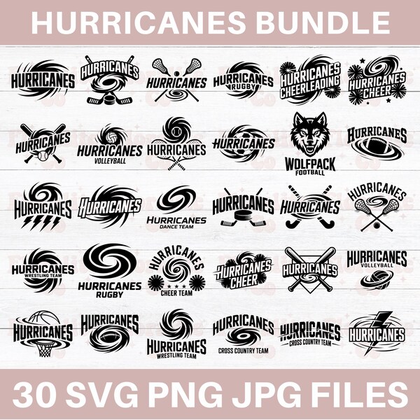 Miami Hurricanes Svg - Etsy