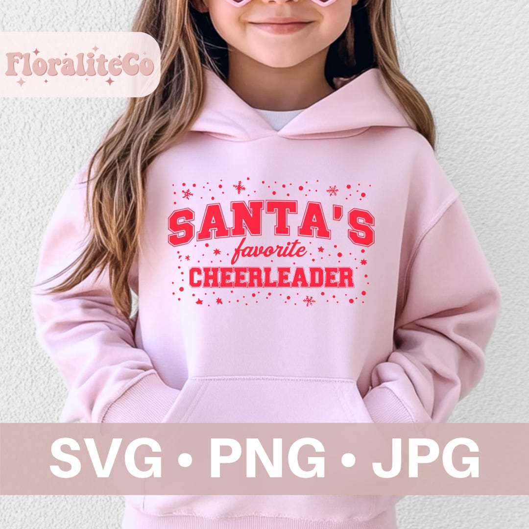 Santa's Favorite Cheerleader SVG, Christmas Cheerleader Svg, Cheer Team ...