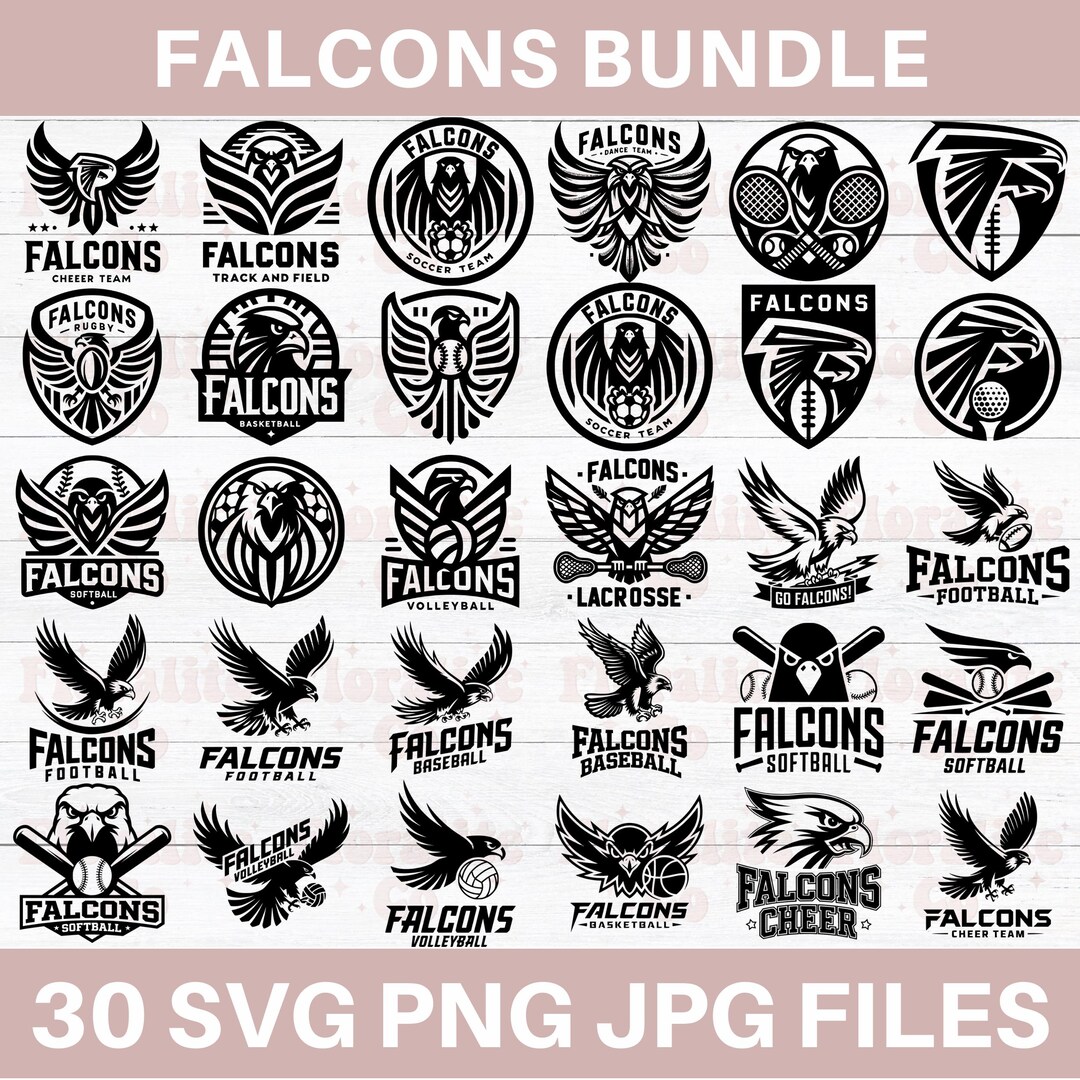 Falcons Svg Png Bundle, Falcons Shirt Svg, Go Falcons Svg Bundle ...