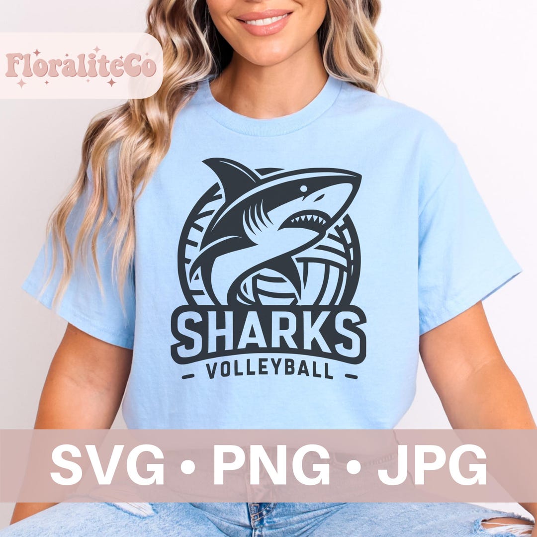 Sharks Volleyball SVG, Sharks Football Svg, Sharks Png, Sharks Baseball ...