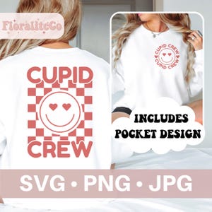 Cupid Crew Svg Png, Valentine's Day Svg, Cute Heart Svg, Kids Valentine ...