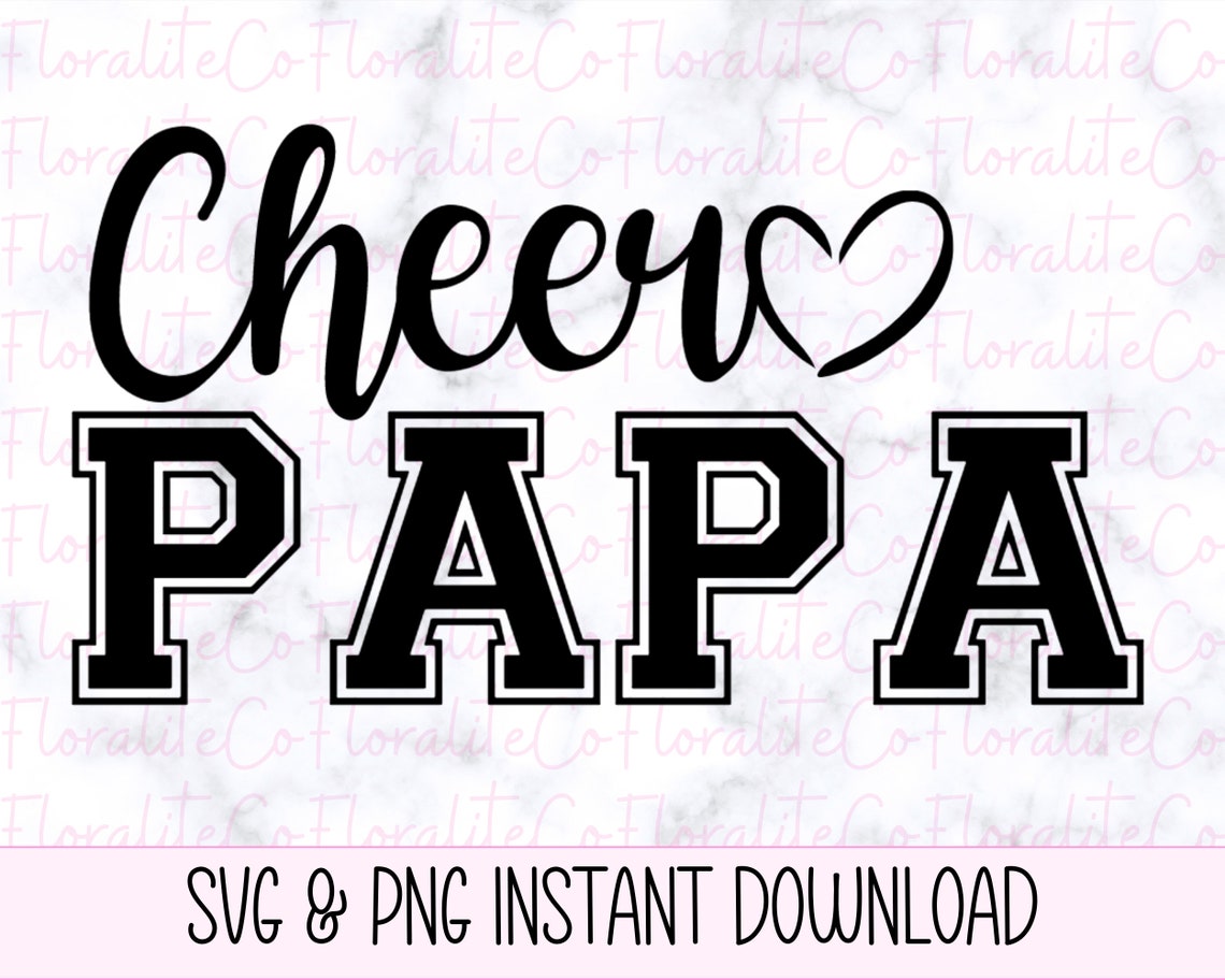 Cheer Papa Svg Cheer Dad Svg Cheer Family Svg Cheer Grandpa - Etsy