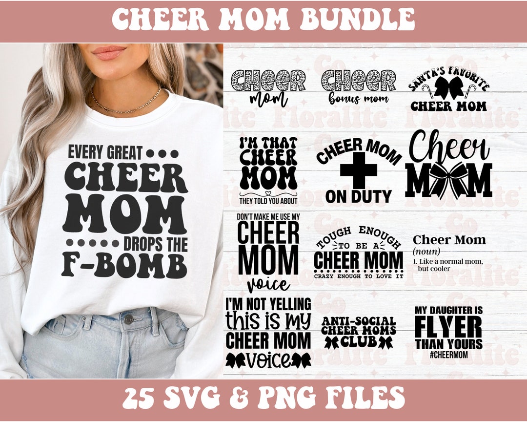 Cheer Mom Svg Bundle Cheer Life Svg Cheerleader Svg Files - Etsy
