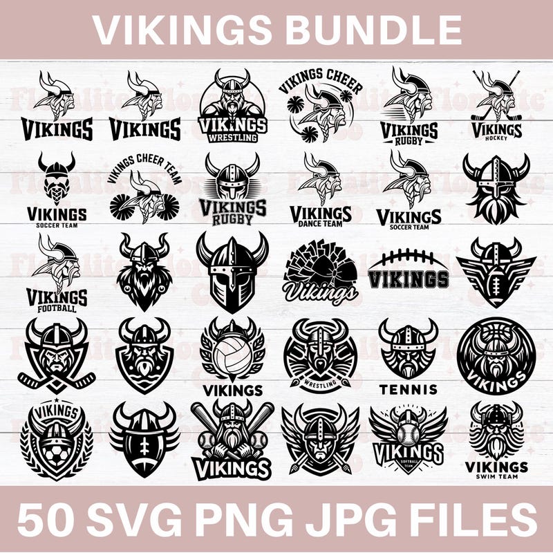 Vikings School Logo - Etsy