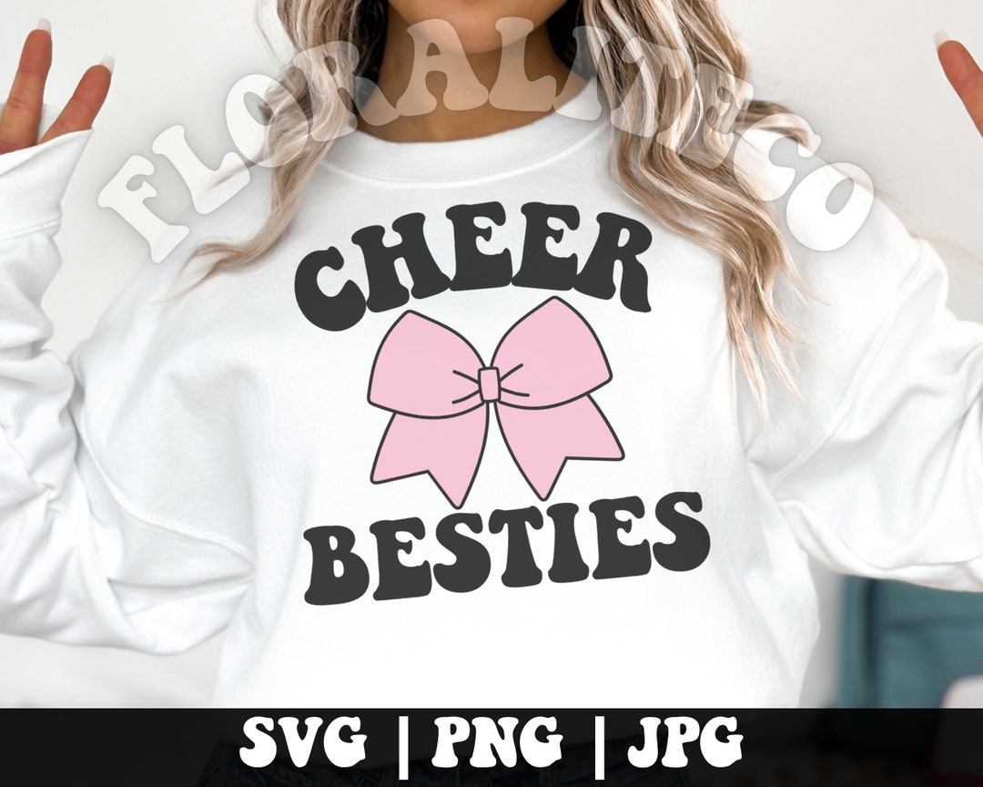 Cheer Besties Svg, Cheer Vibes Svg, Wavy Text Svg, Cheer Friends Svg ...