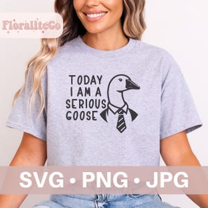I'm A Serious Goose Today Svg, Goose With A Tie, Funny Goose, Geese ...