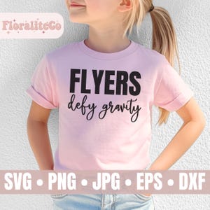 Cheer Flyer Svg Png, Flyers Defy Gravity Svg, Funny Cheerleading Svg ...