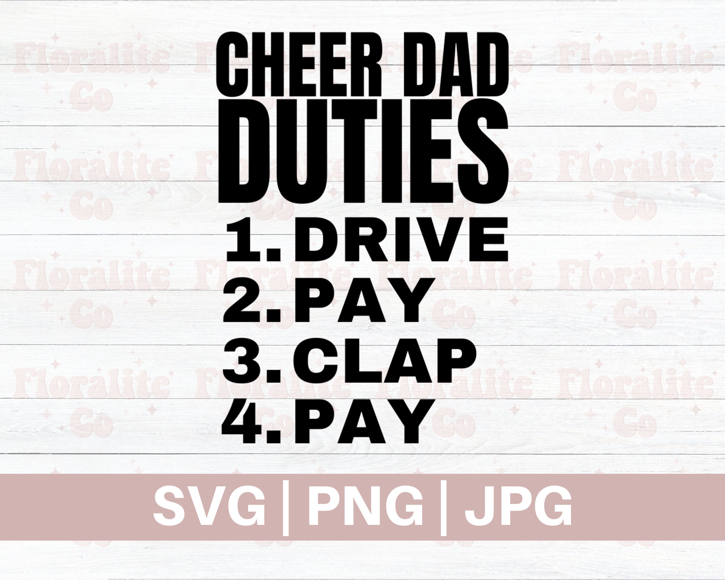 Cheer Dad Duties Svg, Cheer Competition Svg, Cheer Family Svg, Cheers ...