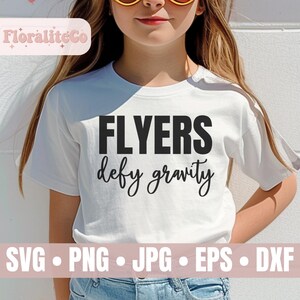 Cheer Flyer Svg Png, Flyers Defy Gravity Svg, Funny Cheerleading Svg ...