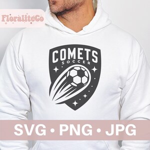 Comets Soccer SVG PNG, School Pride Svg, Comets Cheer Svg, Comets Mom ...