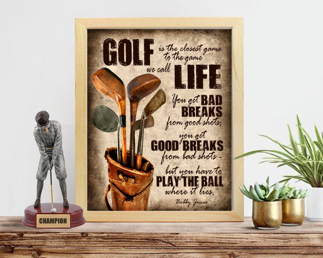Golf Inspirational Wall Art - Photography Print - Etsy