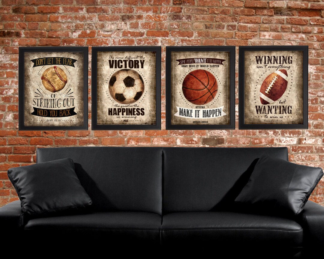 Sports Set of 4 - Inspirational Wall Art - Photography Prints - Etsy