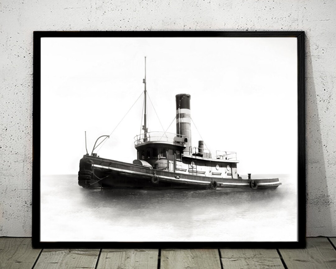 The Mighty Tug - Boat Photography Print Nautical Wall Art - Etsy