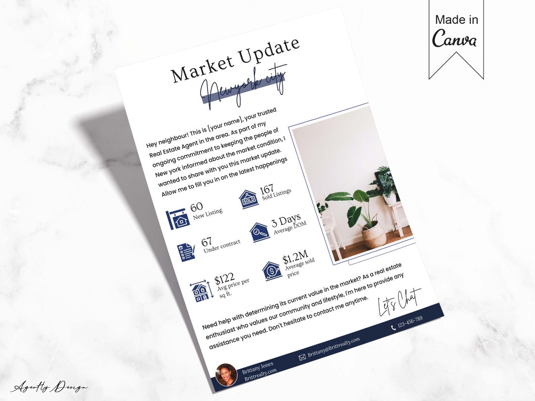 Market Update Letter, Real Estate Farming Letter, Real Estate Marketing ...