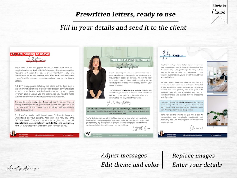Real Estate Foreclosure Letter Bundle, Pre-foreclosure Letter Bundle ...