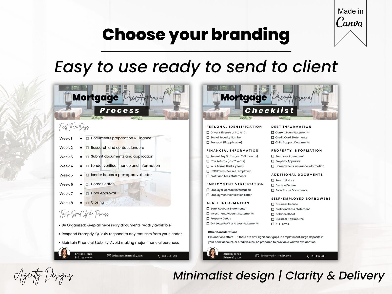 Home Loan Pre-approval Checklist, Mortgage Prequalification Checklist ...