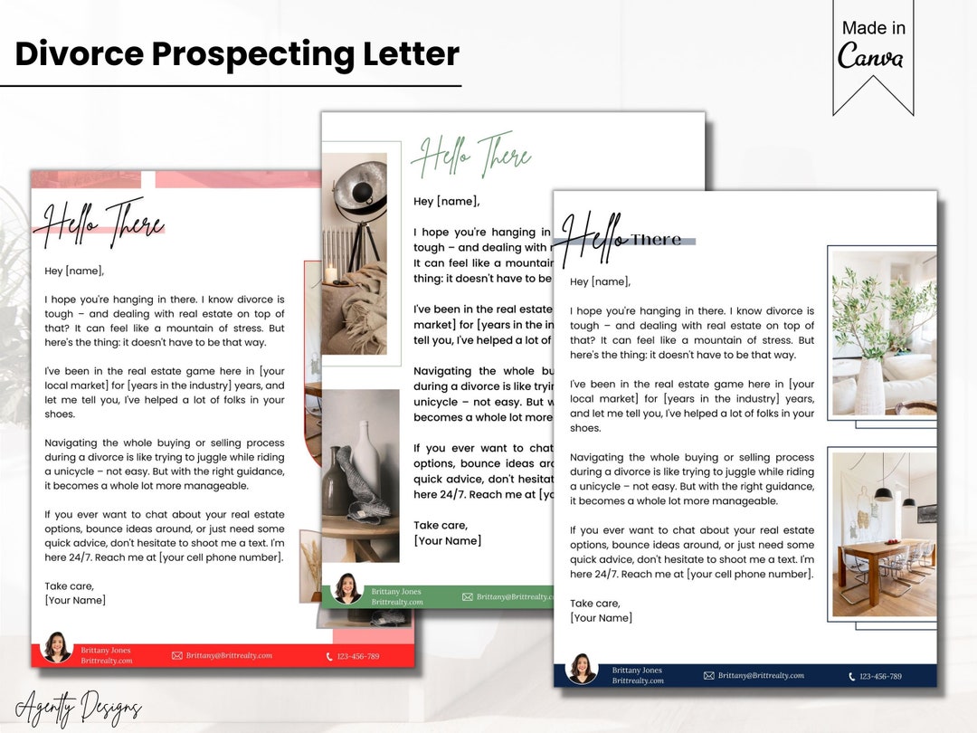 Divorce Prospecting Letter, Separation Outreach Letter, Divorce Client ...