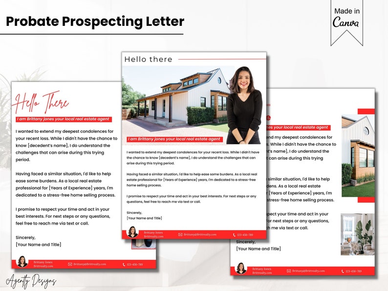 Probate Prospecting Letter, Inheritance Farming Letter, Property Sales ...