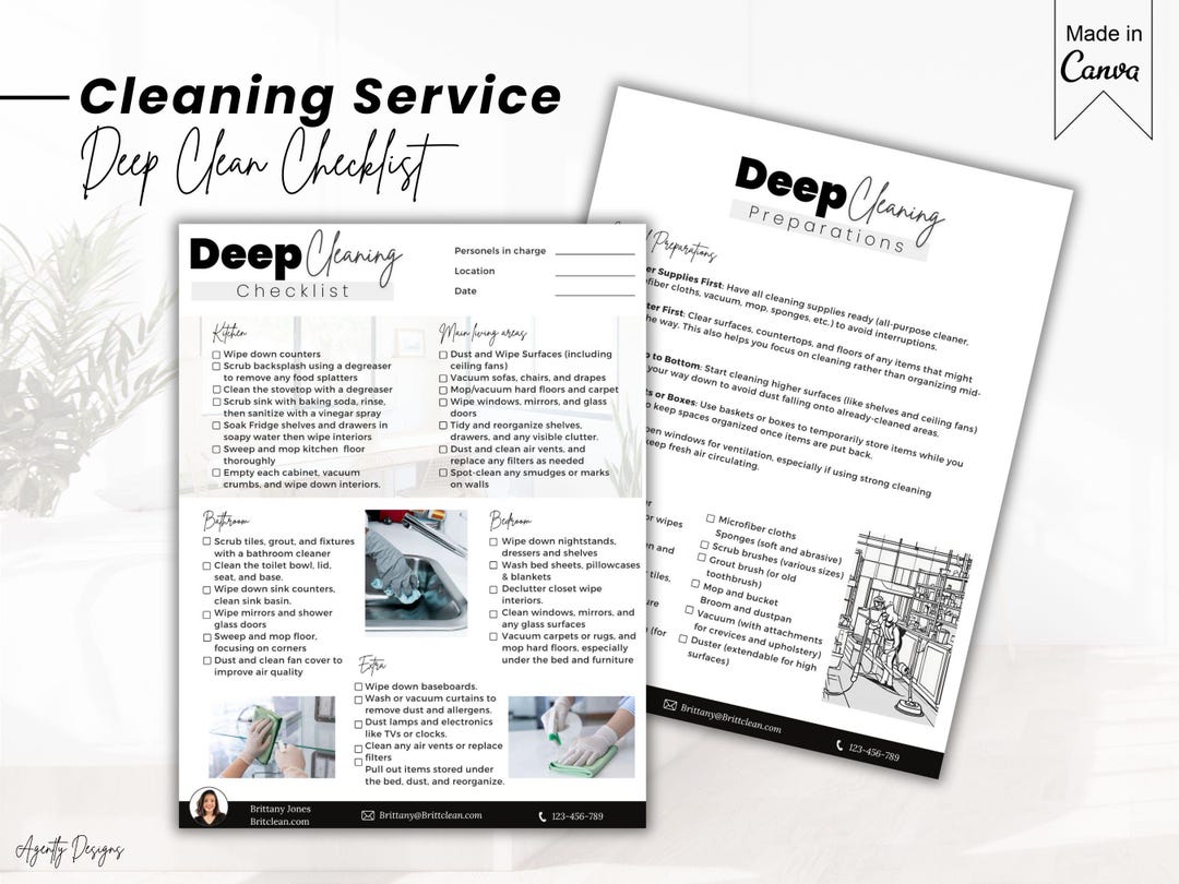 Comprehensive Home Deep Cleaning Guide, Professional Home Cleaning ...
