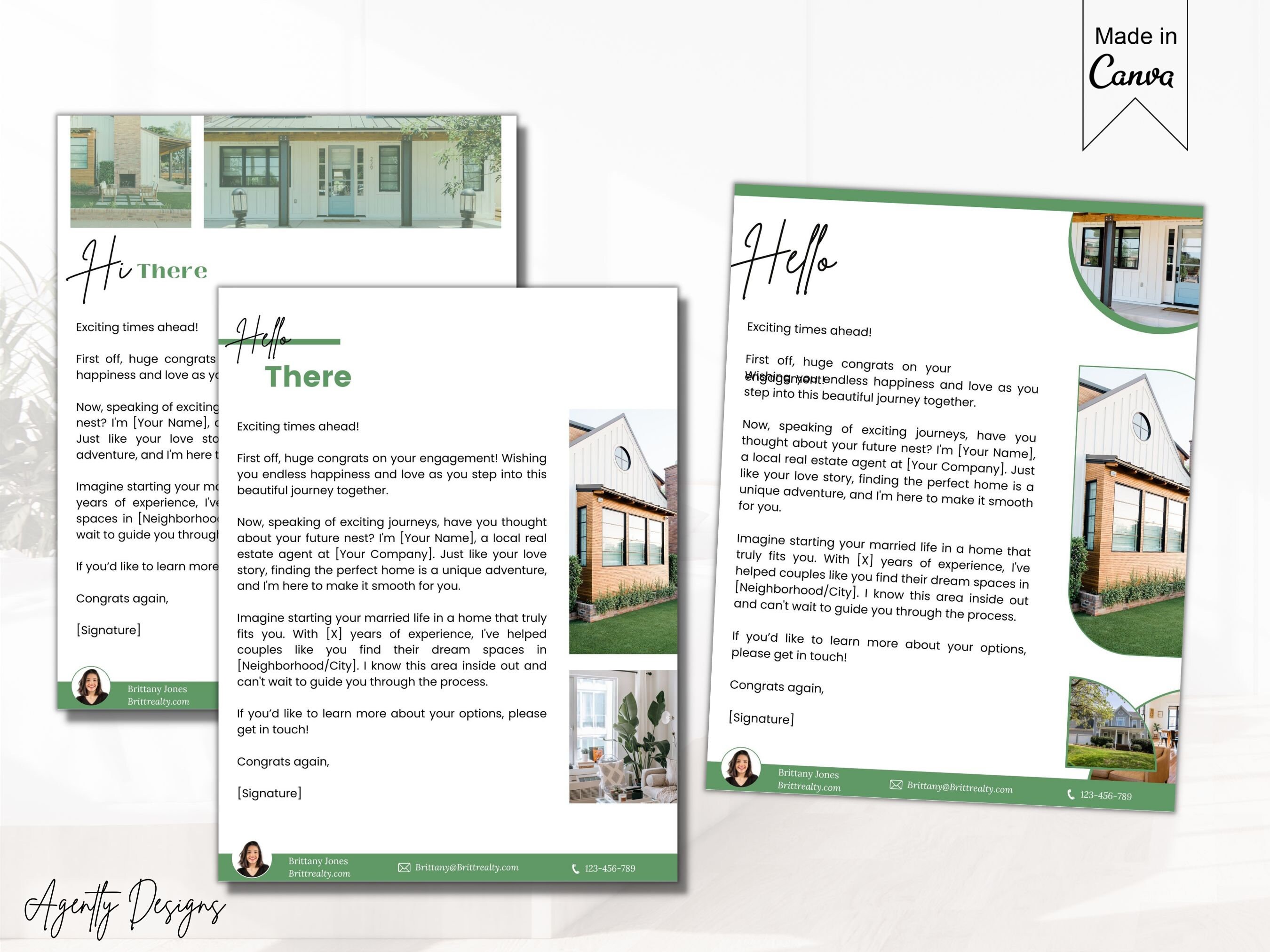 Real Estate Engagement Farming Letter, Newly Engaged Prospecting Letter ...