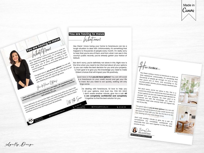 Real Estate Foreclosure Letter Bundle, Pre-foreclosure Letter Bundle ...