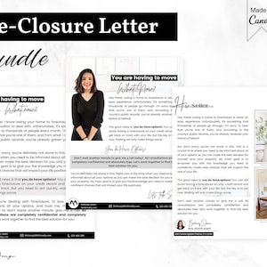 Real Estate Foreclosure Letter Bundle, Pre-foreclosure Letter Bundle ...