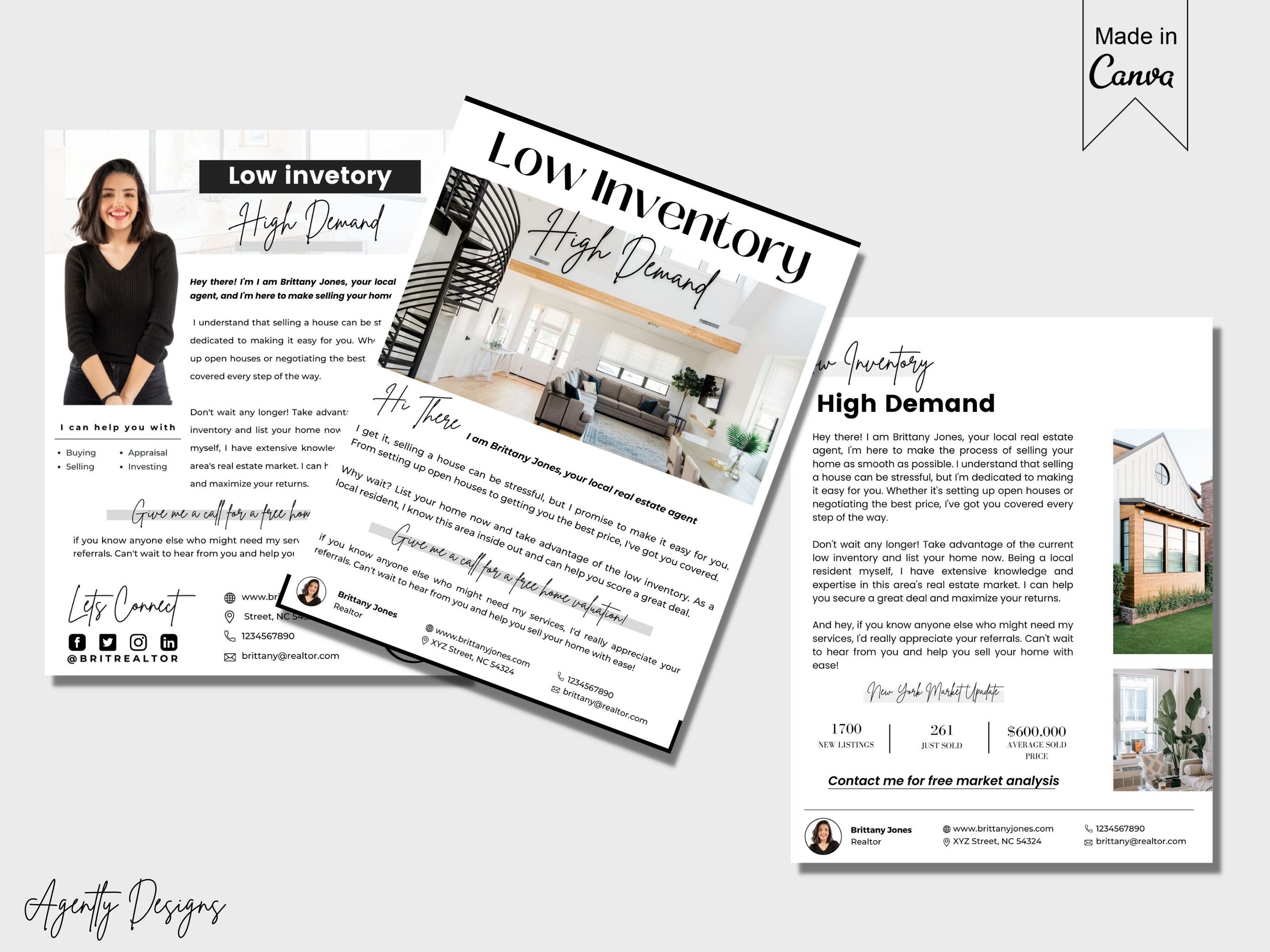Low Inventory and High Demand Letter, Real Estate Farming Letter ...