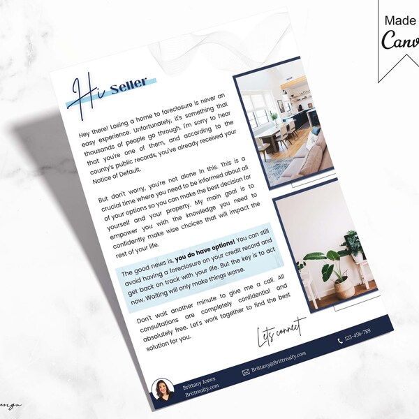 Pre Foreclosure Letter - Etsy