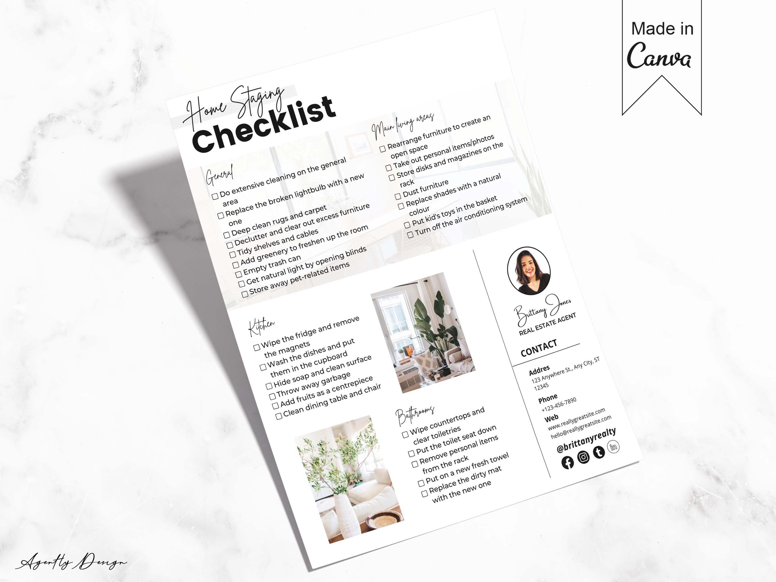 Home Staging Checklist, Real Estate Staging Guide, Home Staging Tips ...