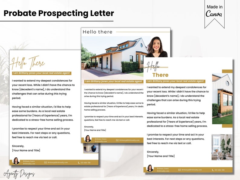 Probate Prospecting Letter, Inheritance Farming Letter, Property Sales ...