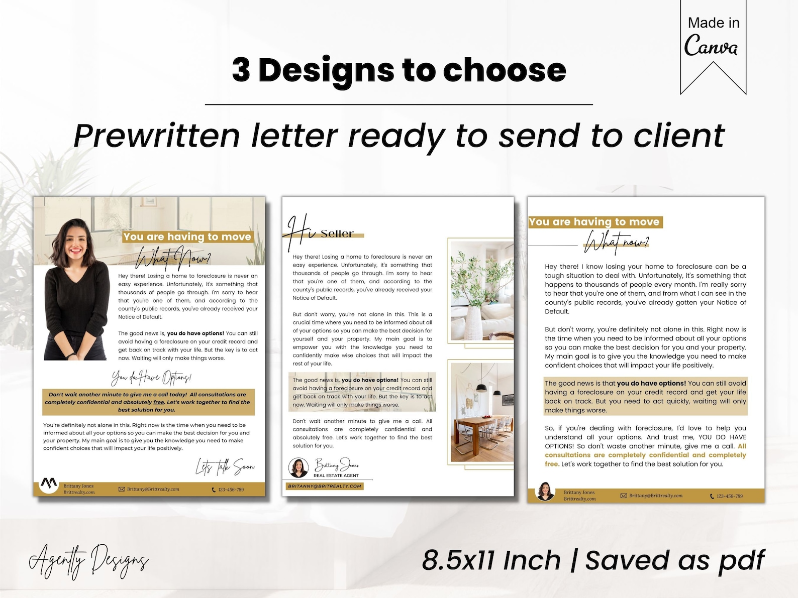 Real Estate Foreclosure Letter Bundle, Pre-foreclosure Letter Bundle ...