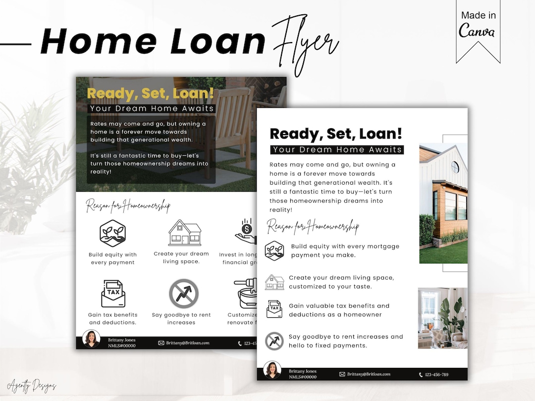 Loan Officer Marketing, Mortgage Marketing Flyer, Home Loan Broker ...