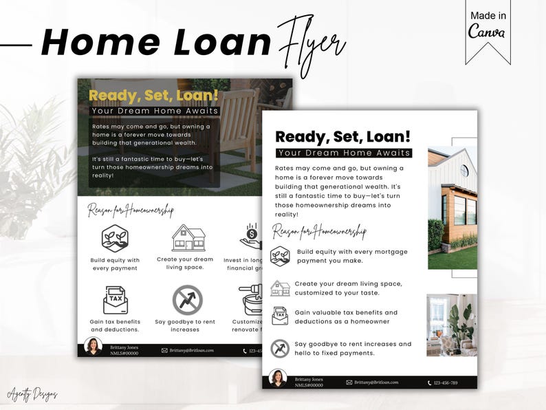 Loan Officer Marketing, Mortgage Marketing Flyer, Home Loan Broker ...