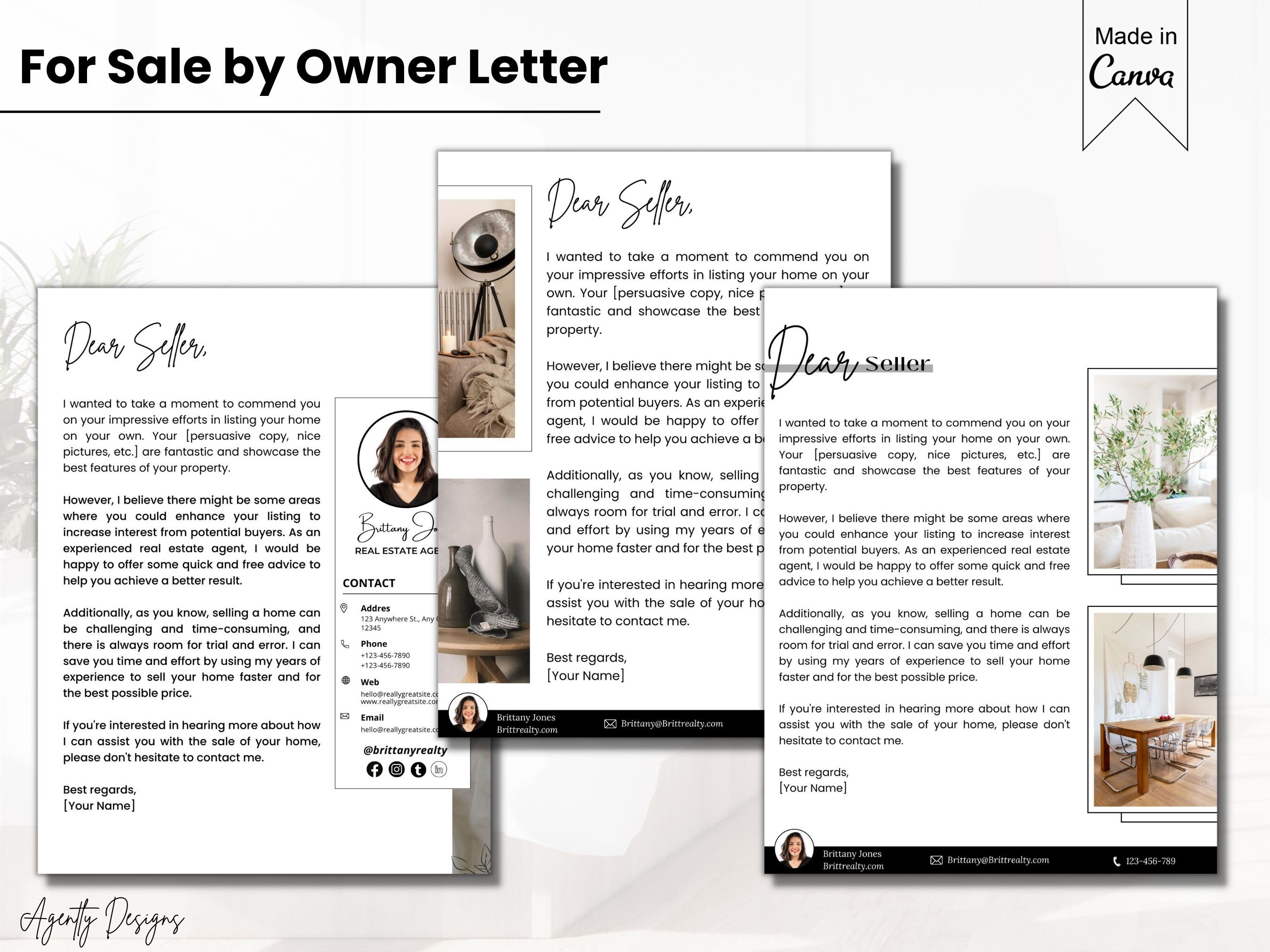 Real Estate FSBO Letter, for Sale by Owner Letter, Luxury Real Estate ...
