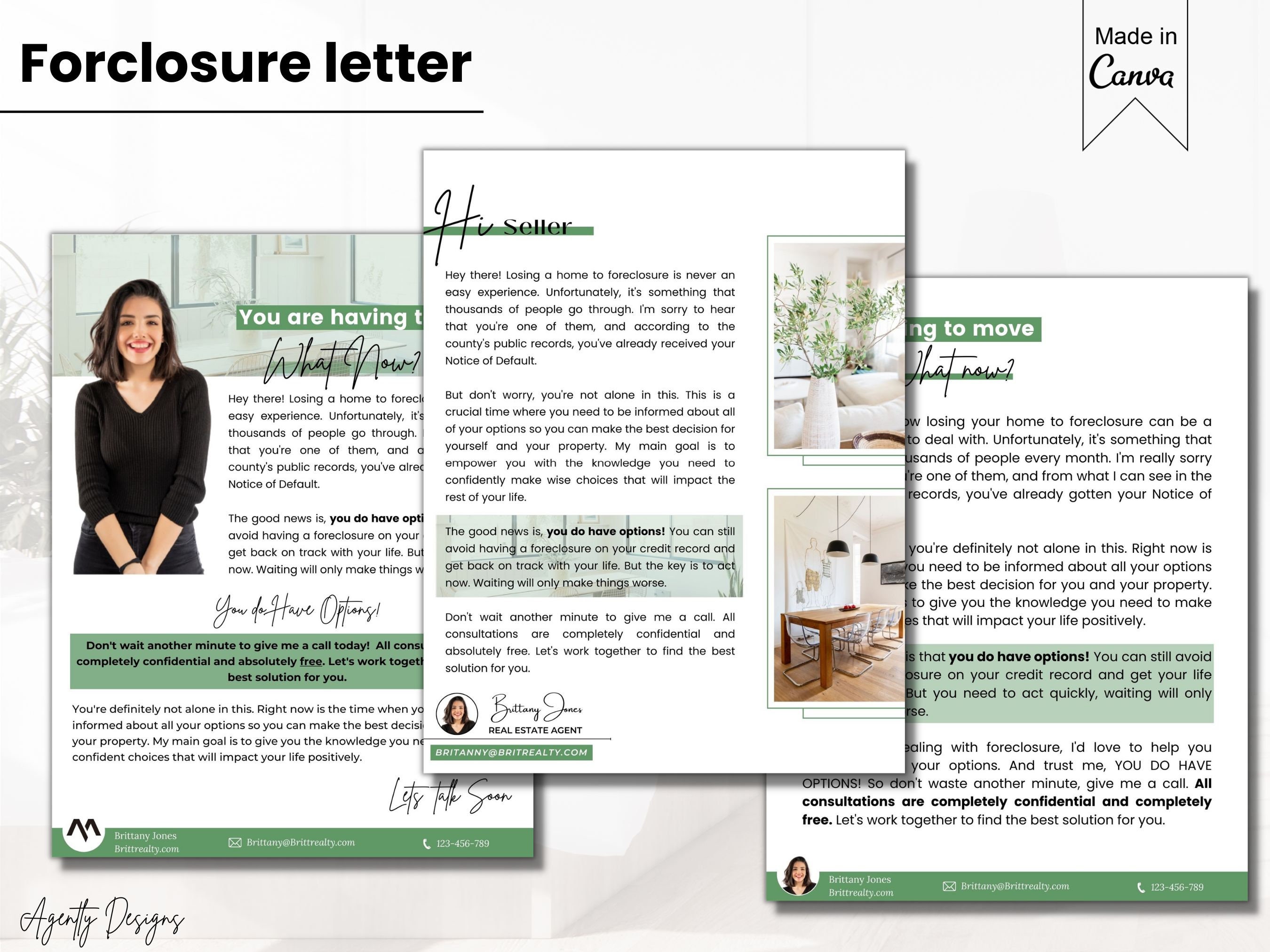 Real Estate Foreclosure Letter Bundle, Pre-foreclosure Letter Bundle ...