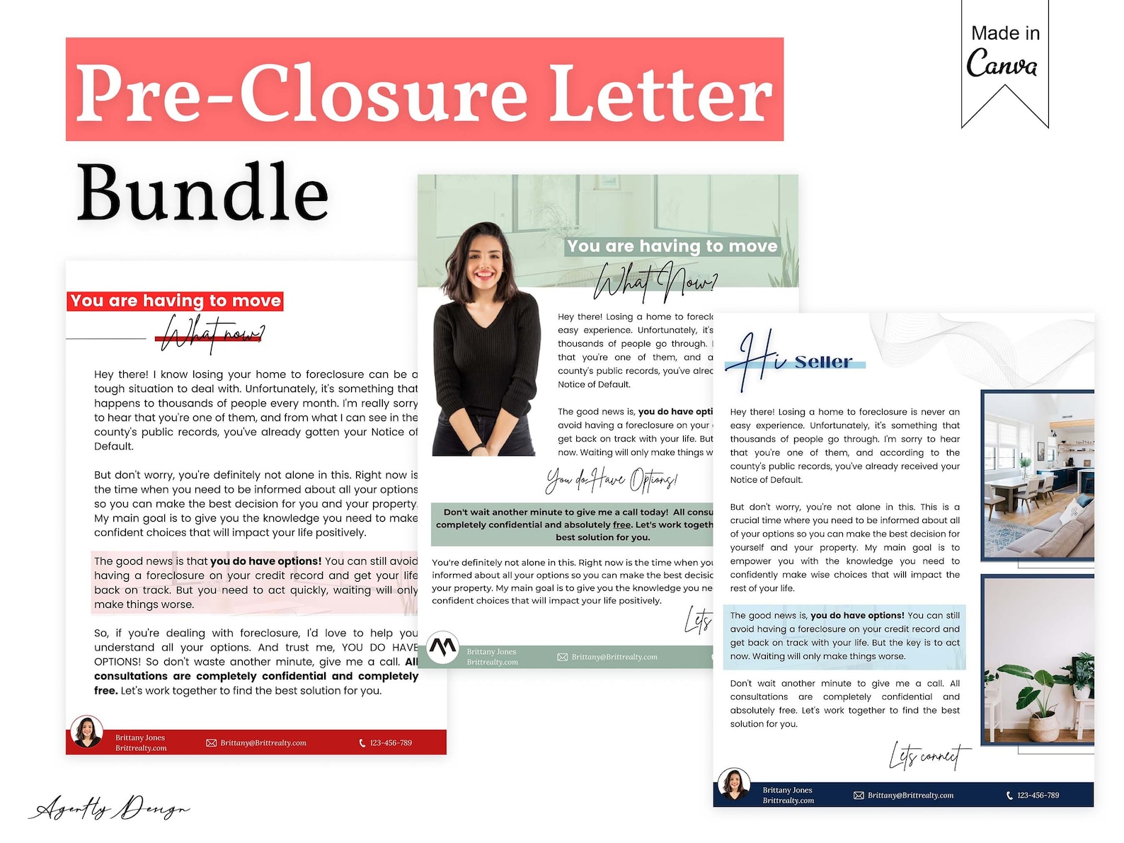 Real Estate Foreclosure Letter Bundle, Pre-foreclosure Letter Bundle ...