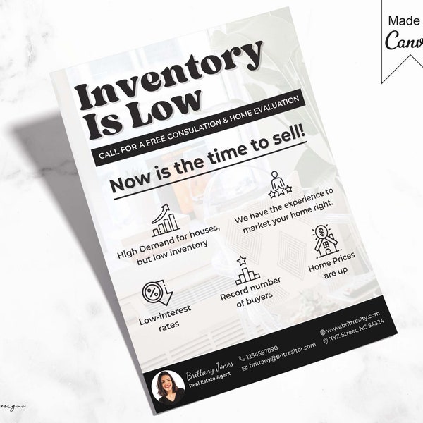 Canva Inventory Template - Etsy