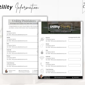 Property Utility Information, Utility Information for Real Estate, Real ...