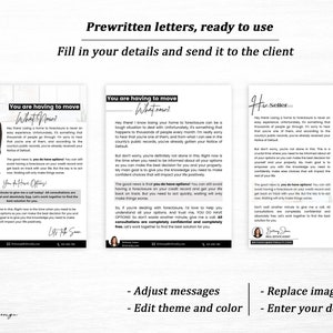 Real Estate Foreclosure Letter Bundle, Pre-foreclosure Letter Bundle ...